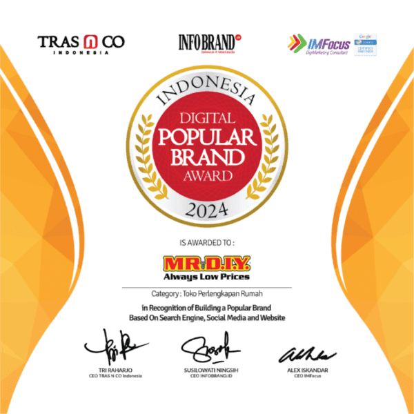Perkuat Aktivitas Digital, MR.DIY Raih Indonesia Digital Popular Brand ...