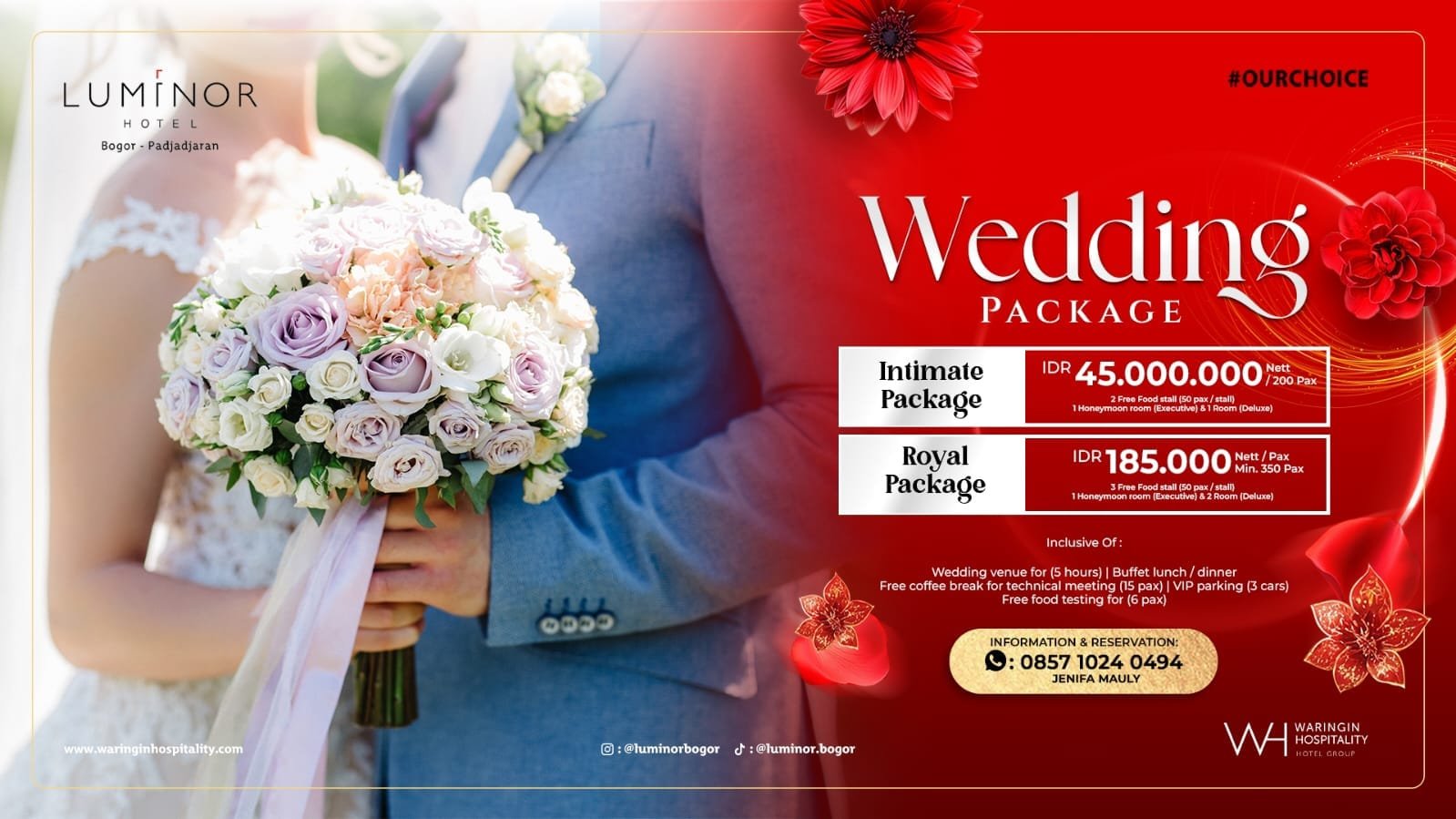 Cibinong Wedding Expo 2025, Luminor Hotel Bogor Padjadjaran Hadir Tawarkan “Intimate Wedding ...